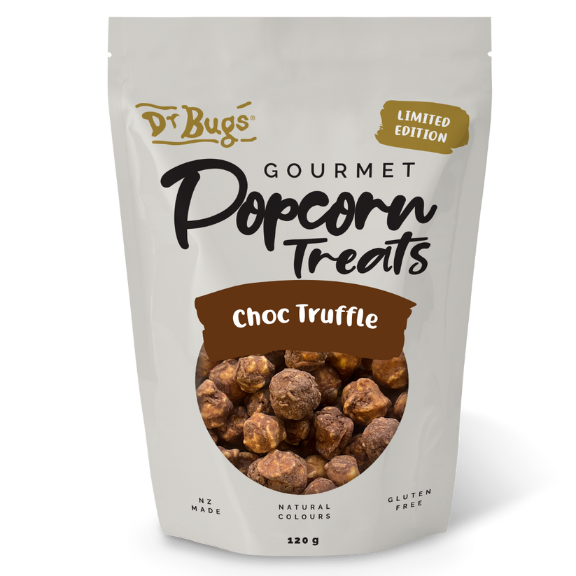 Dr Bugs Choc Truffle Popcorn 120g (Limited Edition) – Dr Bugs Popcorn