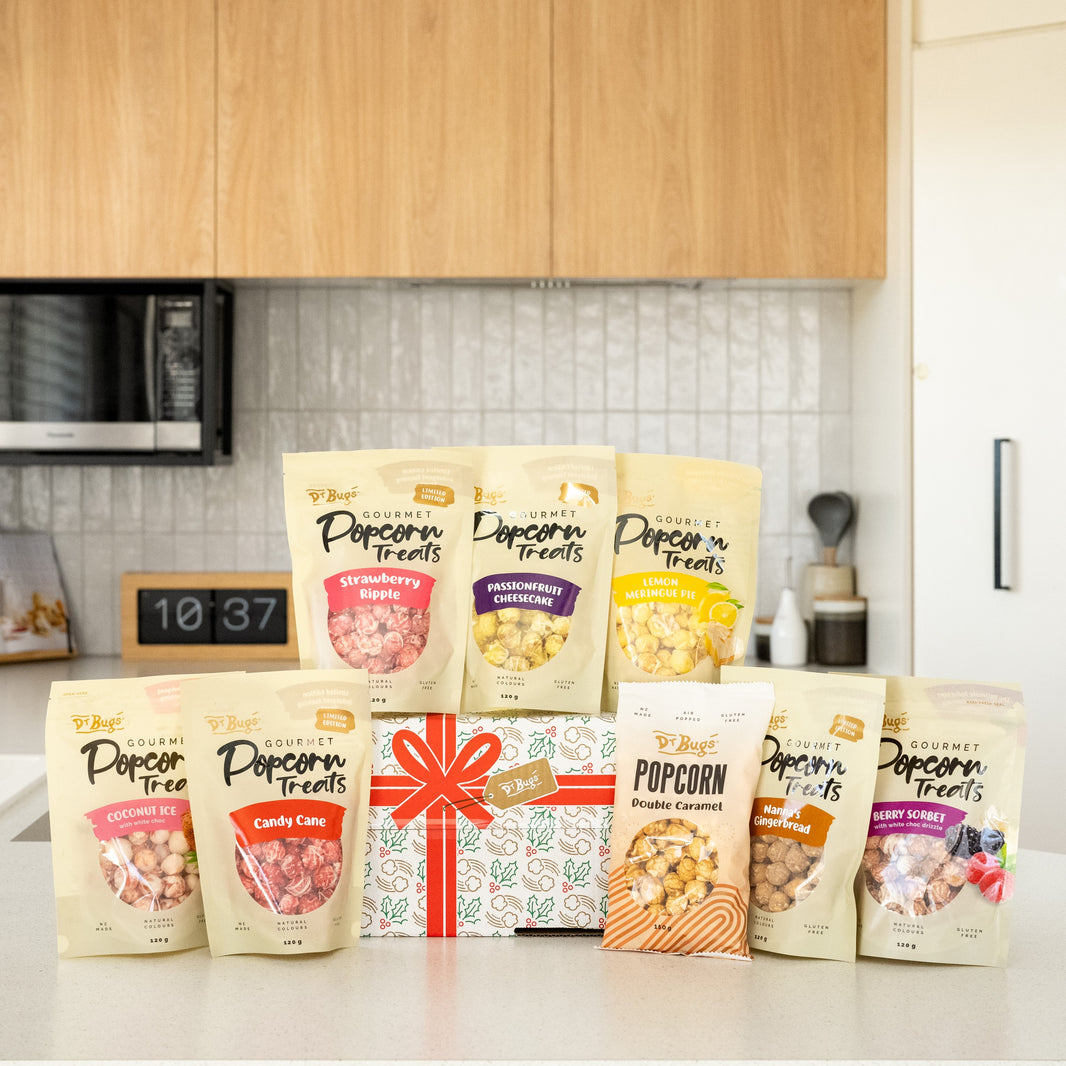 Dr Bugs Popcorn | NZ Made Gourmet Popcorn Treats