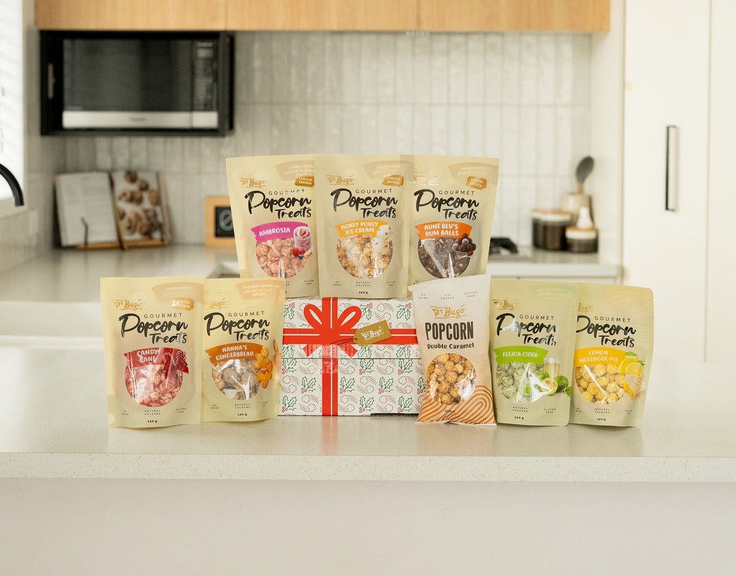 Dr Bugs Popcorn | NZ Made Gourmet Popcorn Treats