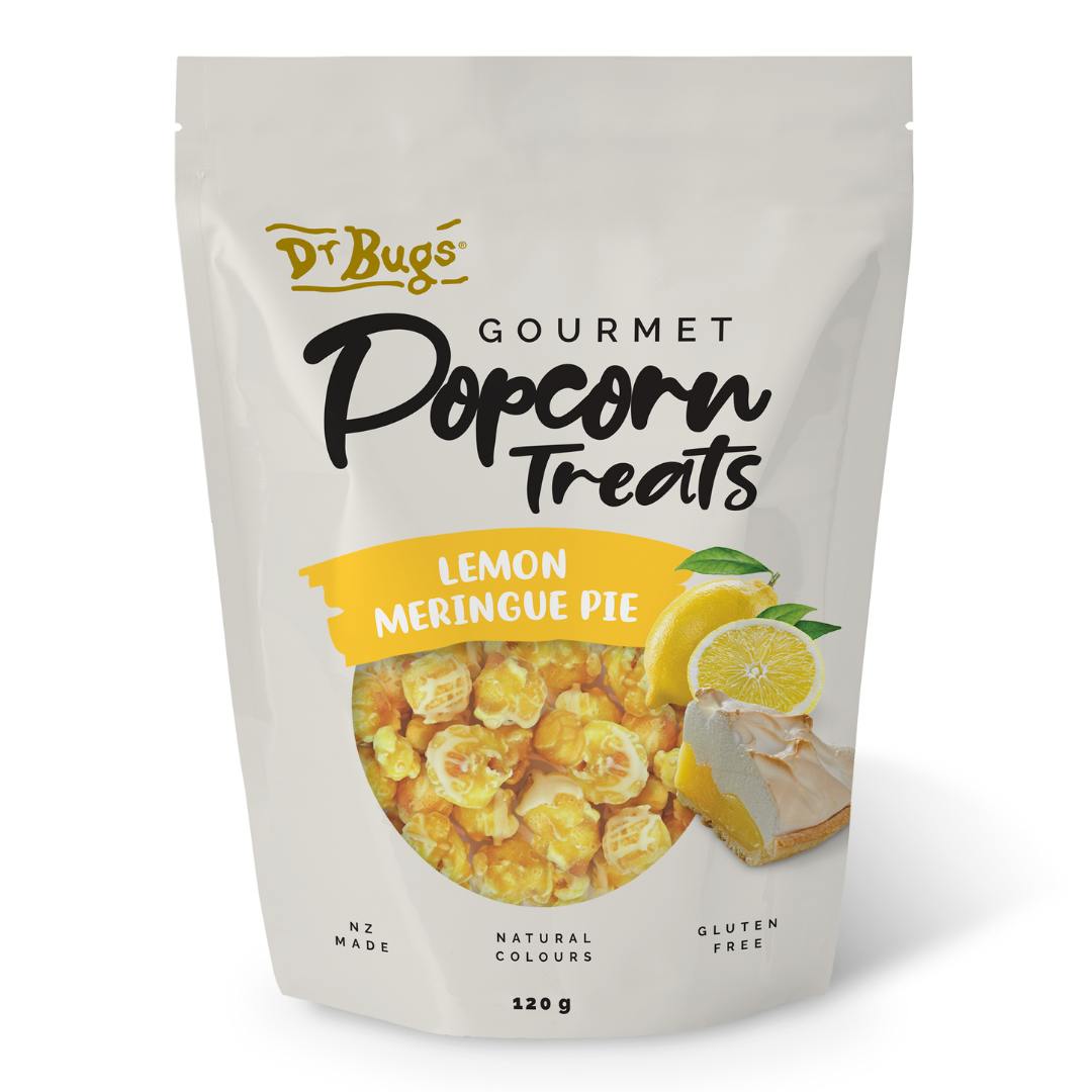 Dr Bugs Lemon Meringue Pie Popcorn 120g – Dr Bugs Popcorn