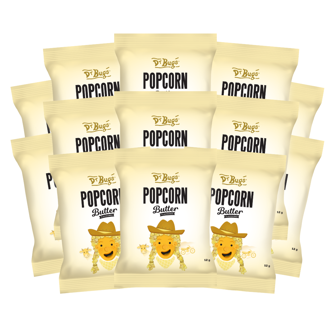 Dr Bugs Multipack Popcorn Carton (48 mini packets) – Dr Bugs Popcorn