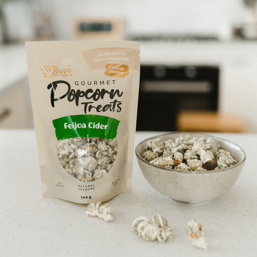 Dr Bugs Limited Edition Feijoa Cider Popcorn – Dr Bugs Popcorn